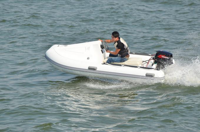 Rigid Hull Inflatable Yacht Tenders , Three Person Motorized Inflatable ...