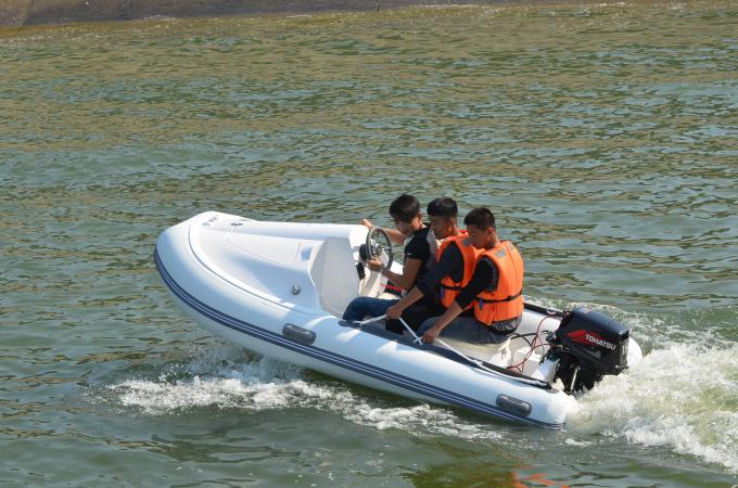 Rigid Hull Inflatable Yacht Tenders , Three Person Motorized Inflatable ...