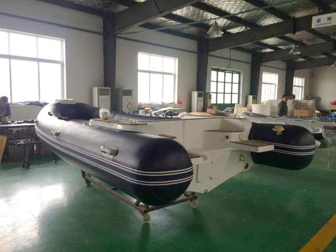 Durable 18 Foot Hard Bottom Inflatable Rib Boats 10 Person Inflatable Boat