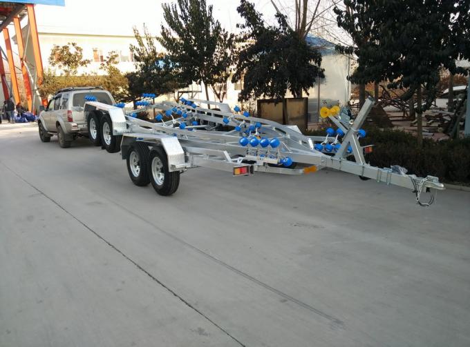 RIB-850 Inflatable Boat Trailer With Brake Two Shaft Hot Dip Galvanized ...