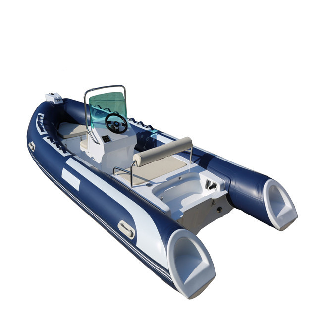 Hypalon Or PVC RIB 480B Rigid Inflatable Boat With Outboard , Rigid ...